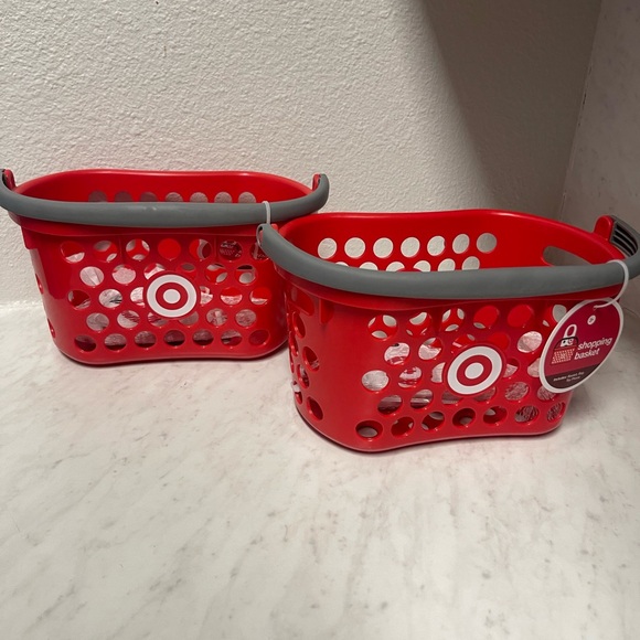 Target | Other | Target Bullseye Toy Shopping Basket Red Set Of 2 ...
